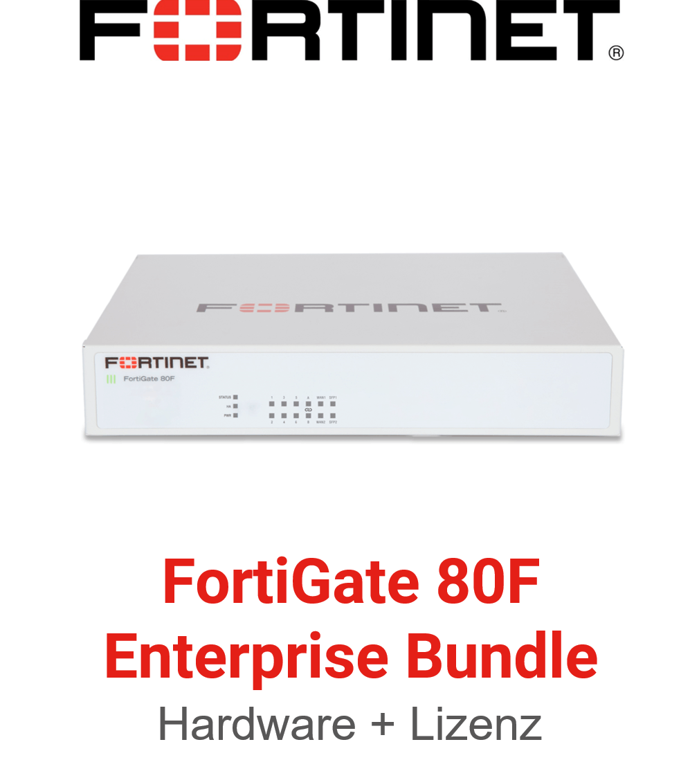 Fortinet FortiGate-80F - Enterprise Bundle (Hardware + Lizenz ...